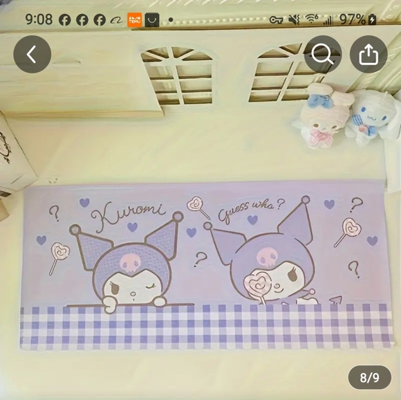 Sanrio | Kitchen | Extra Large Kuromi Desk Blotter Pad | Poshmark
